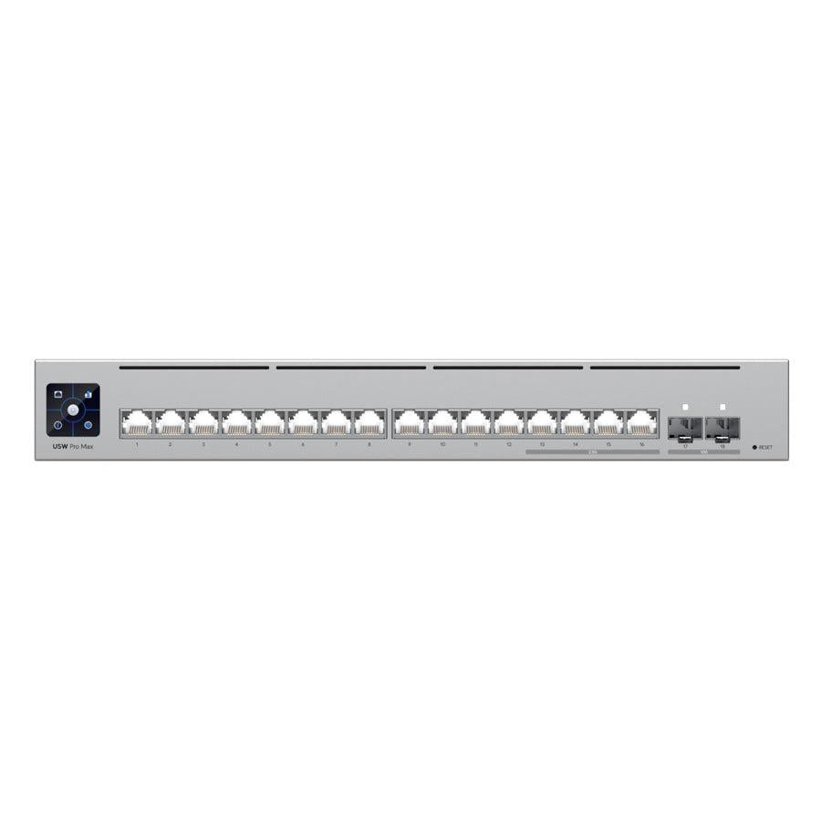 Ubiquiti UniFi Pro Max Switch 16 with 12 Gigabit 4x 2.5Gbps 2SFP+ | US ...