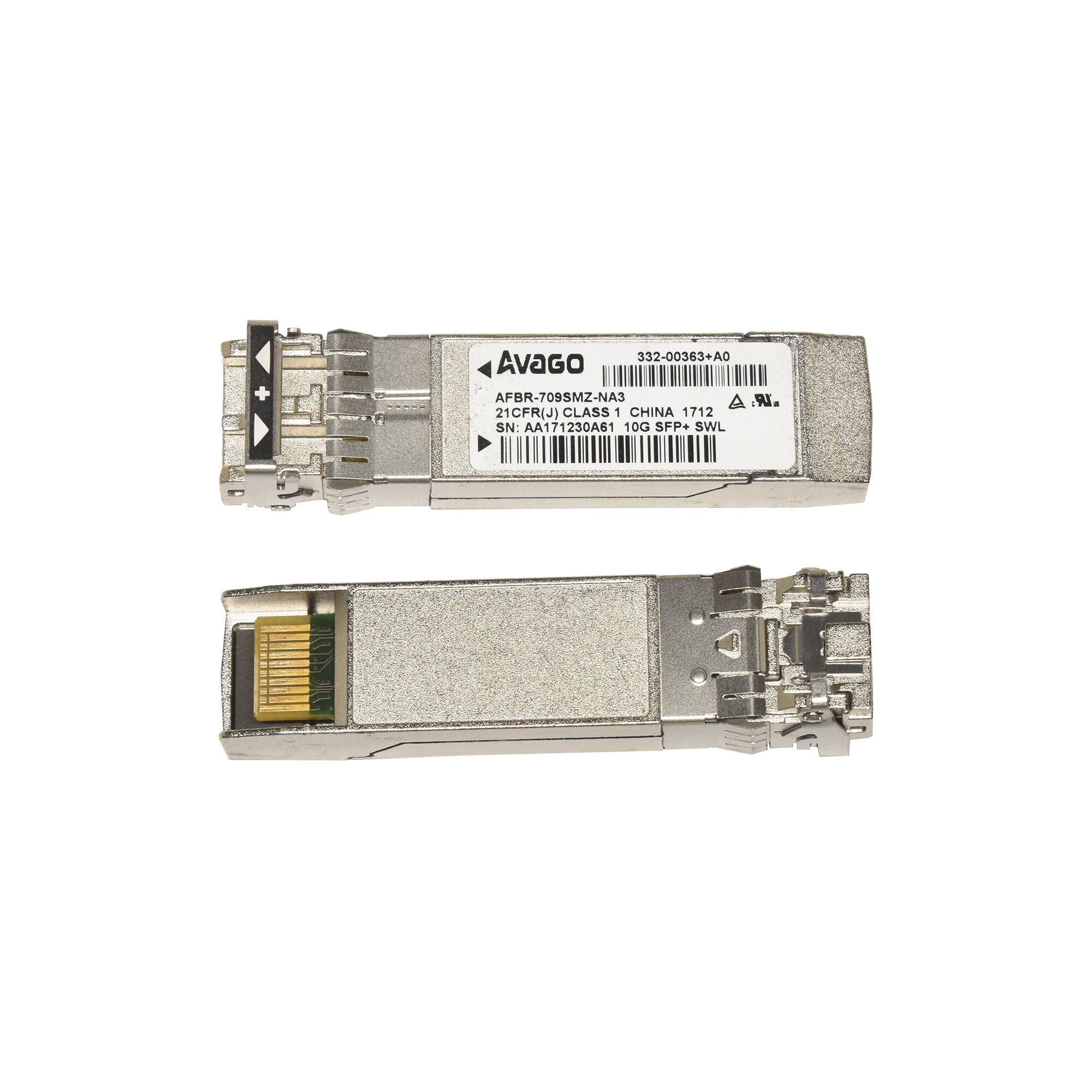 Avago AFBR-709SMZ-NA3 10G SFP+ SWL 850nm 10Gbps Transceiver Module (Re ...