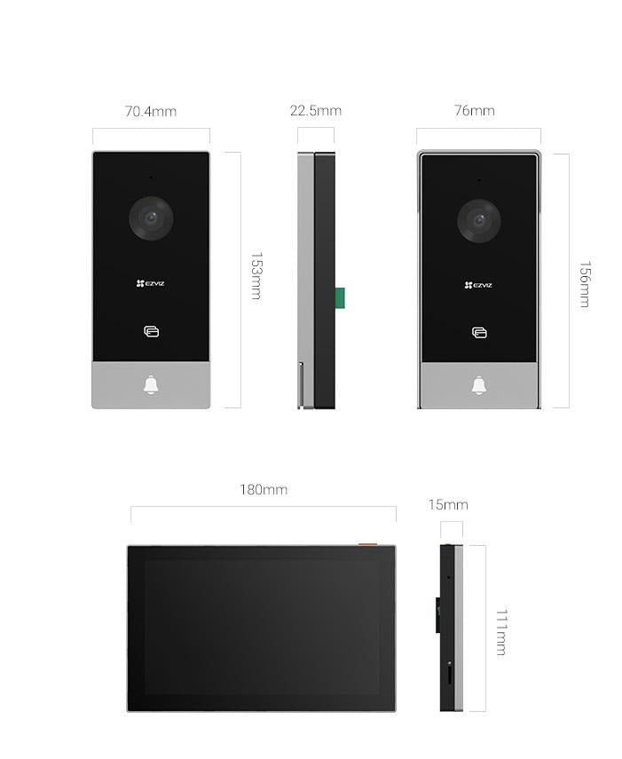 HP5 1080P WIFI VIDEO INTERCOM KIT-2 WIRE – Asetos Computers