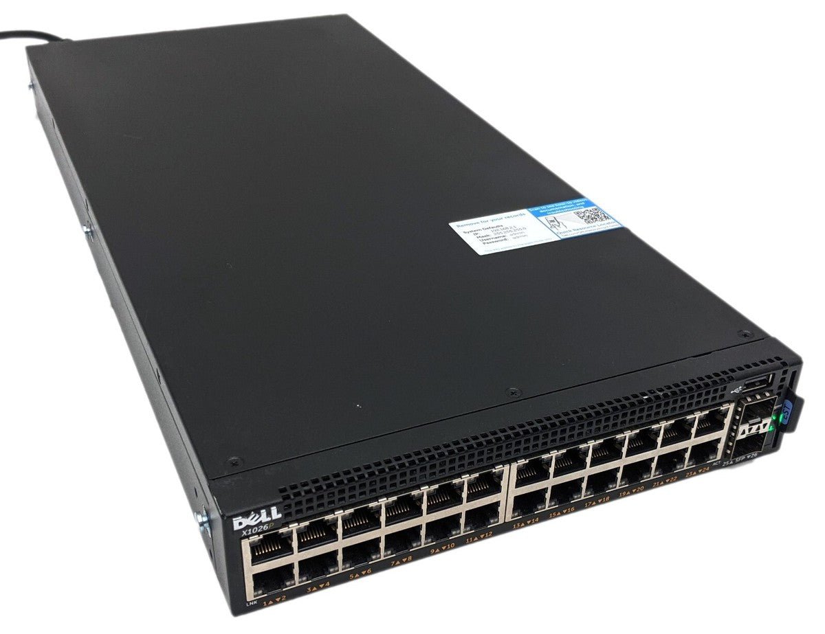 Dell Networking E11W X1026P 24 Port 2 SFP Gigabit PoE Layer 2 Managed ...