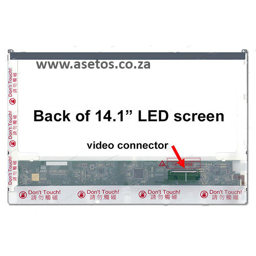 14.1" 30 pin LED Laptop Screen with Bottom Right Connector (Resolution ...